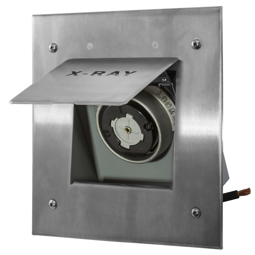 H/LOCK RCPT, 2P3W, 50A 250V, X-RAY, SS – Marchand Electric